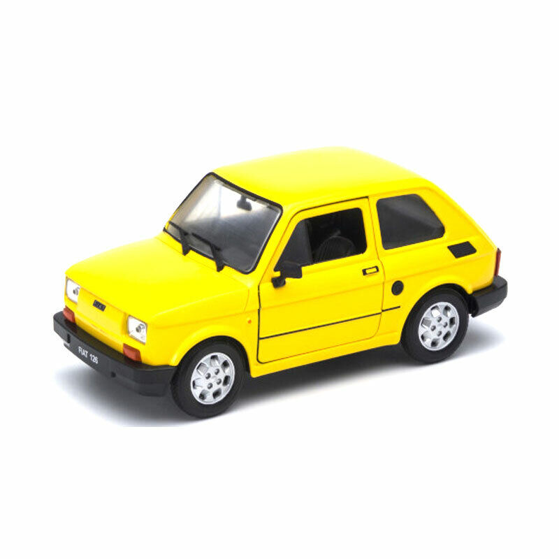 1:24-Fiat 126 Peglica-1987-2000-žuti-Welly
