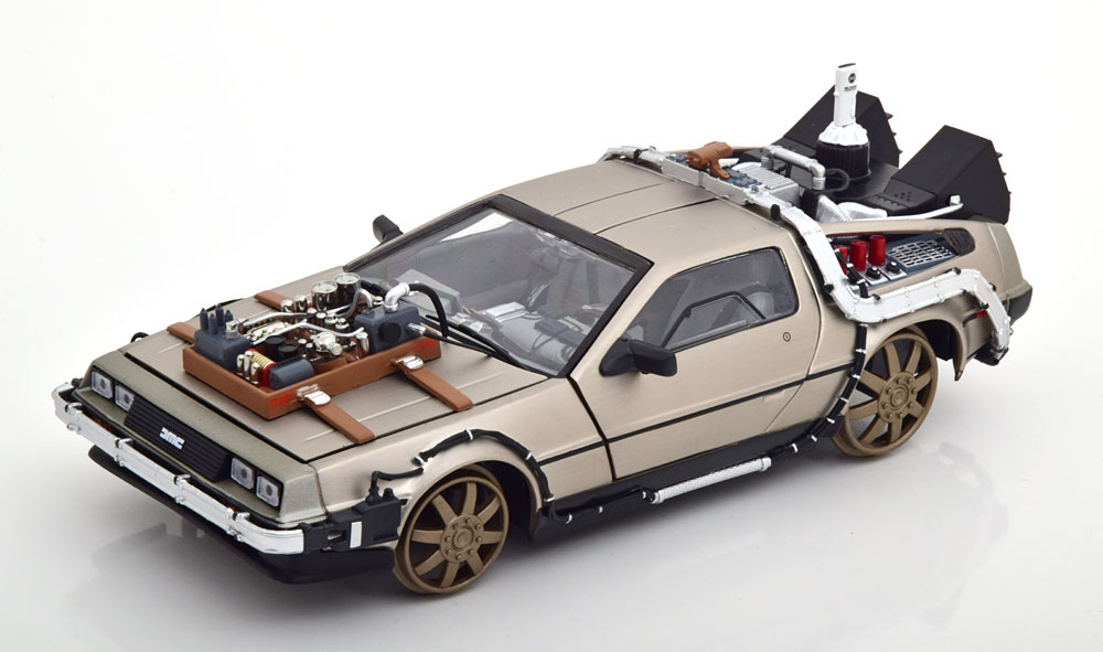 1:18-DeLorean DMC-12 Time Machine Railroad-film Back to the future 3 ...