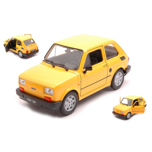 1:24-Fiat 126 Peglica-1987-2000-žuti-Welly