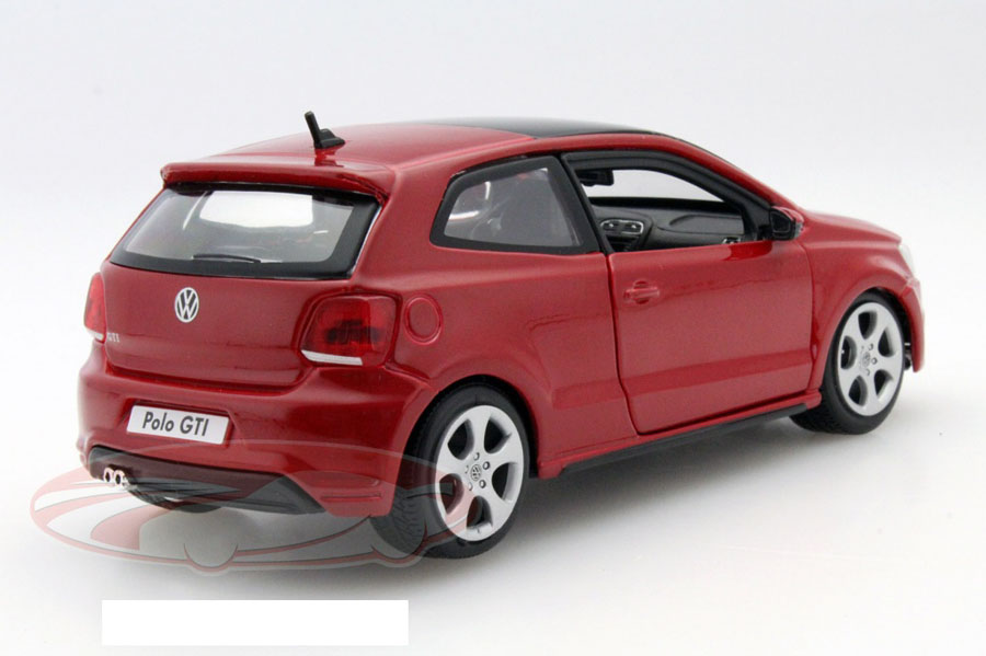 1:24-Volkswagen Polo Mark 5 GTI-2010-2015-crveni-Bburago